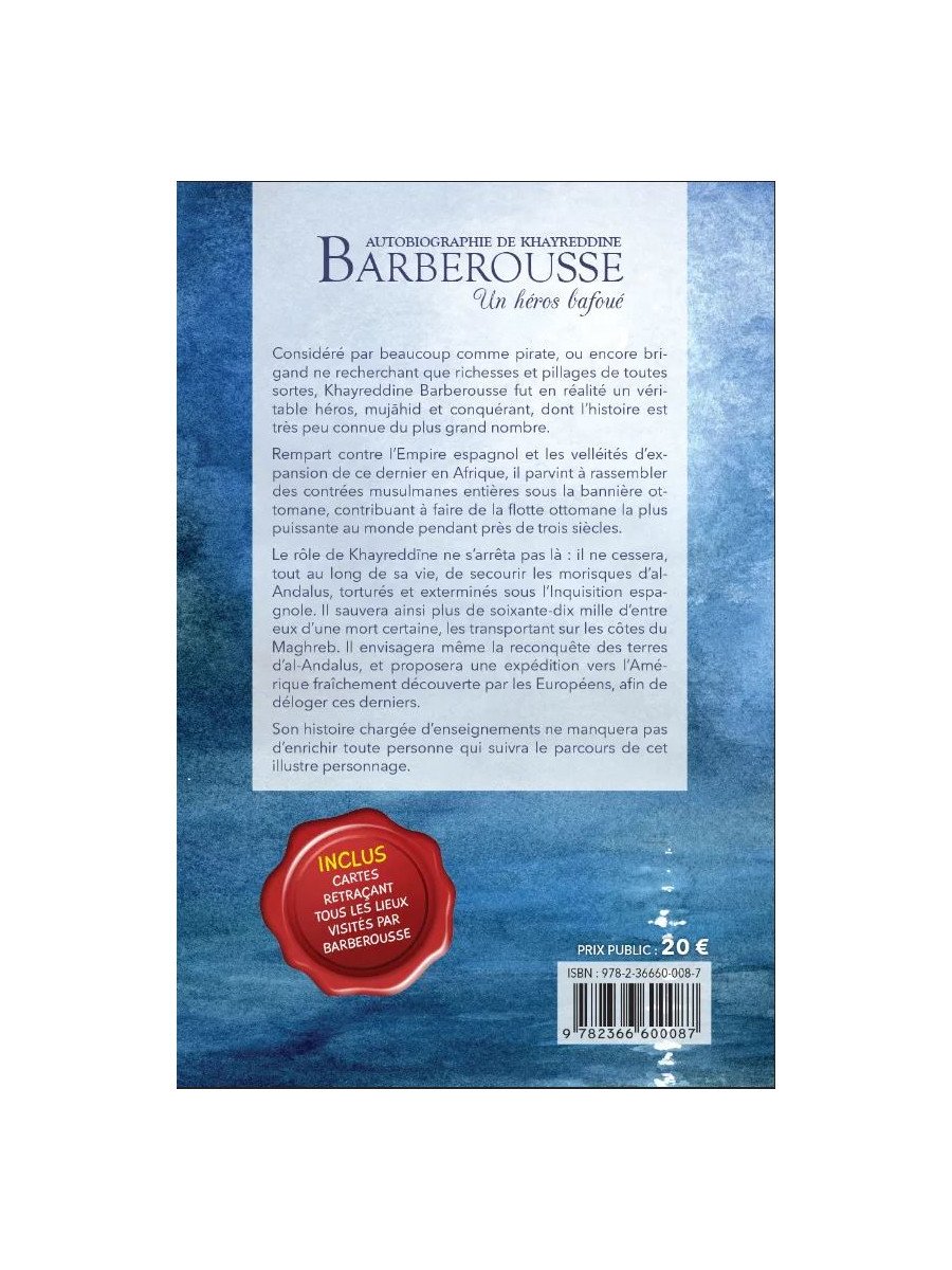 Livre Autobiographie de Khayreddine BARBEROUSSE - Al Hidayah