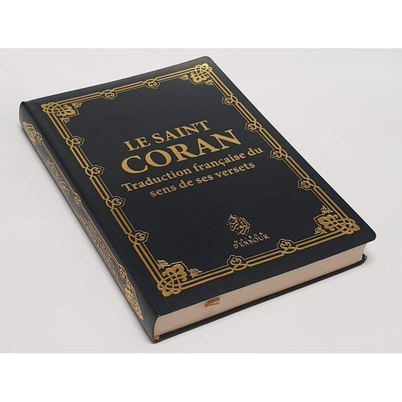 Livre Le Saint Coran en Français Noir - Format Moyen - Al Hidayah