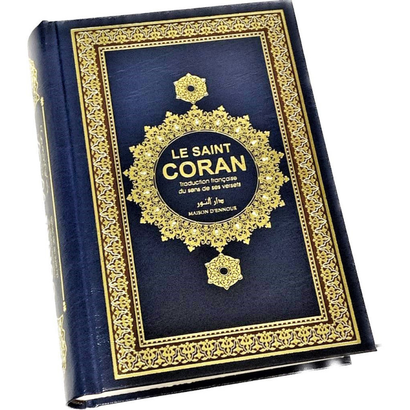 Livre Le Noble Coran Bleu en Simi-Cuir - Fr/ Ar - Al Hidayah