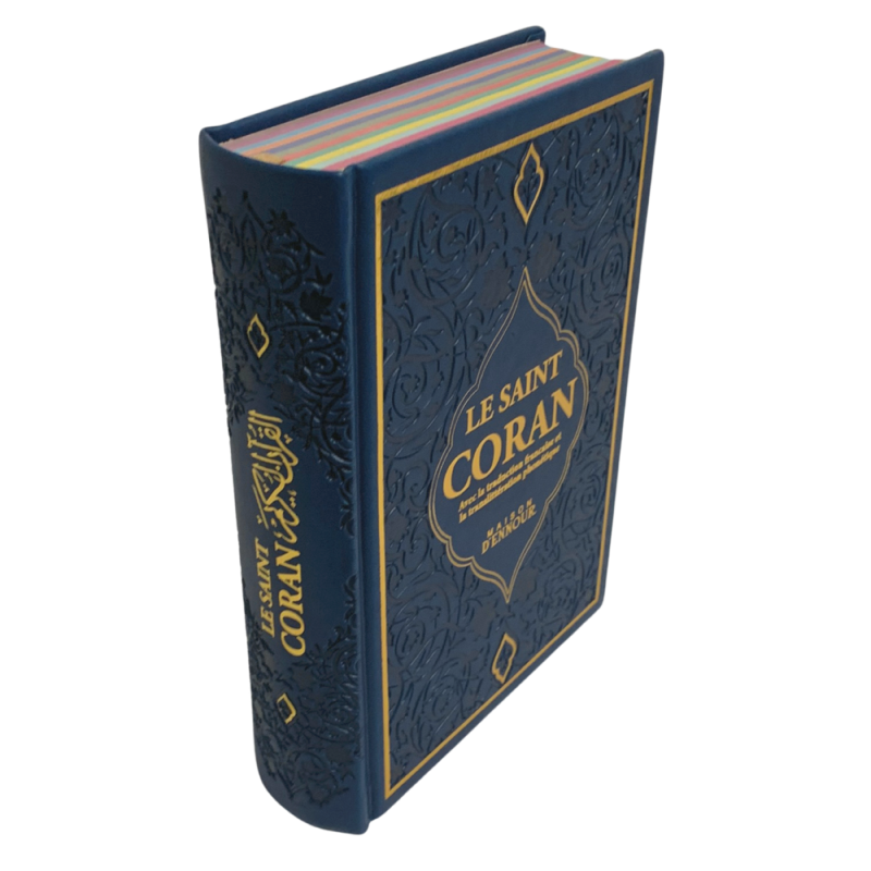 Livre Le Saint Coran Bleu Nuit - Fr/ Ar/ Ph- Al Hidayah