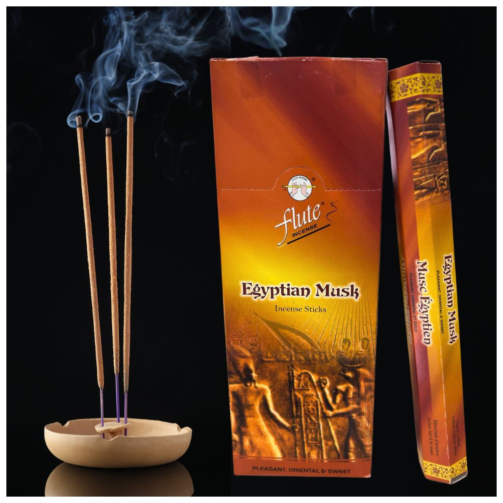 20 Bâtonnets d'Encens Musc Égyptien d'Inde Fait à la Main : Atmosphère ...