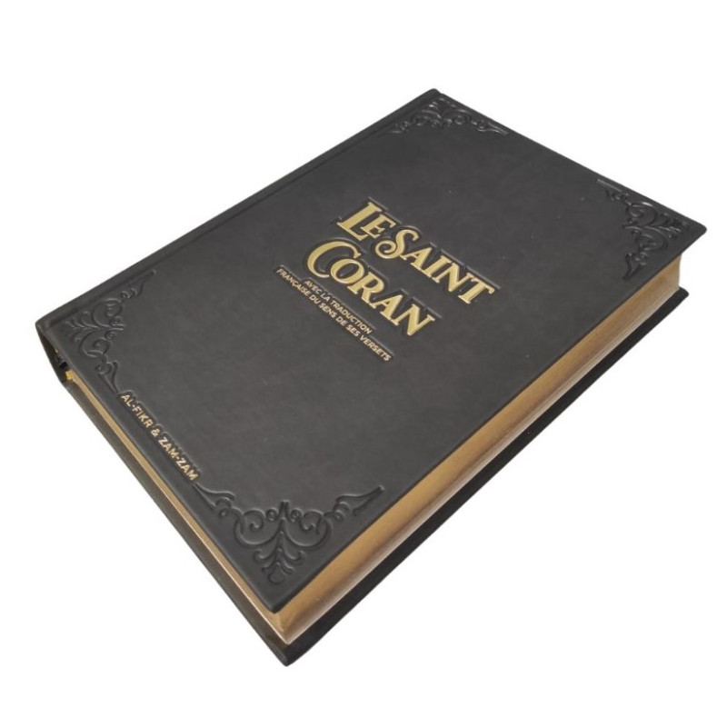 Livre Le Saint Coran Noir - Grand Format - Fr/ Ar Hafs- Al Hidayah