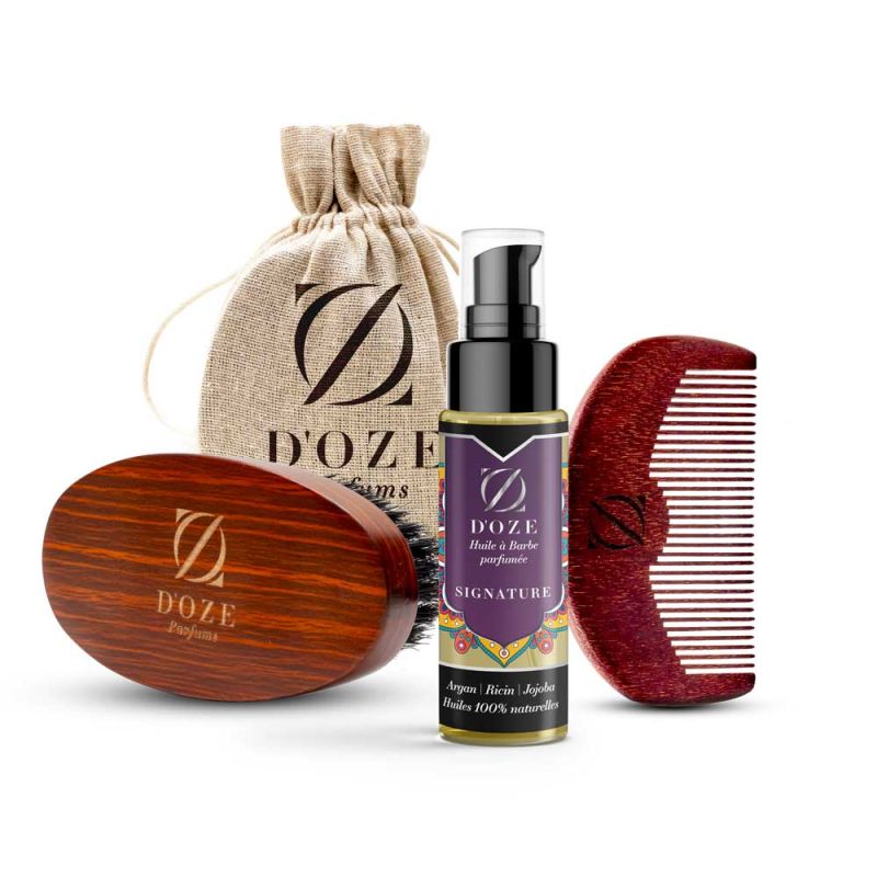 Coffret pour barbe : Kit complet avec l'huile Signature | D’OZE